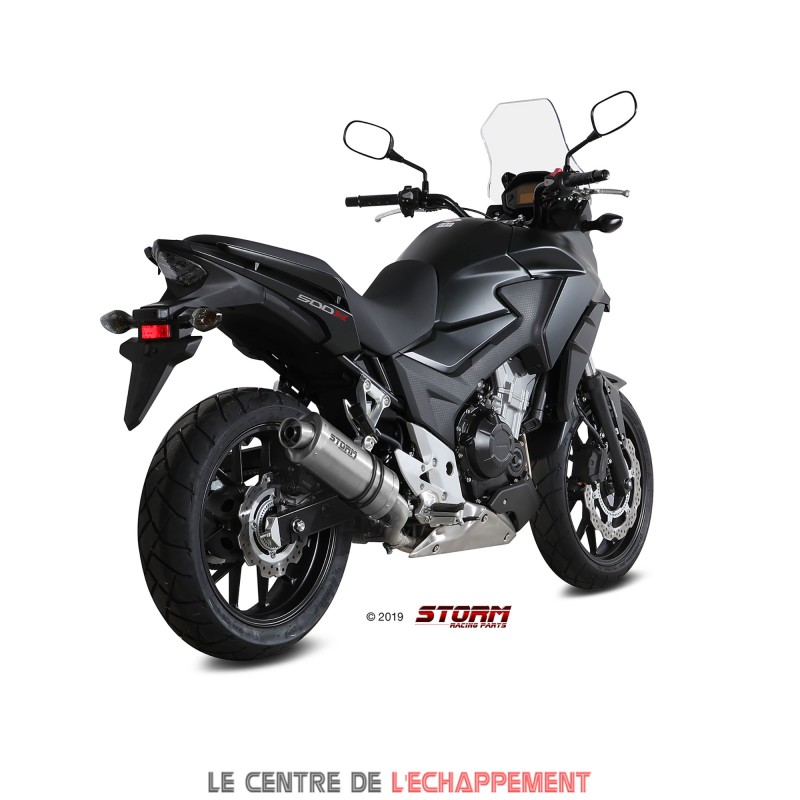 Silencieux Storm Ovale Adapt. HONDA CB 500 X 2016